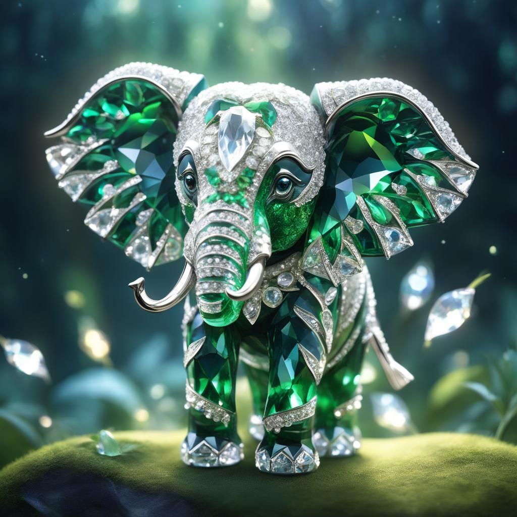 Elephant Cutie^^ - AI Generated Artwork - NightCafe Creator