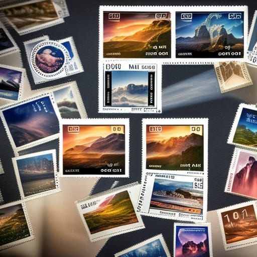 Stamps 2 - AI Generated Artwork - NightCafe Creator