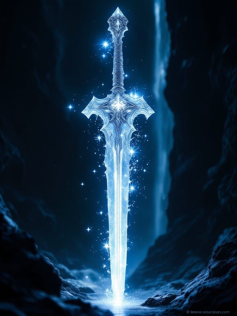 The Crystal Sword - Crystal Sword Radiates Divine Light