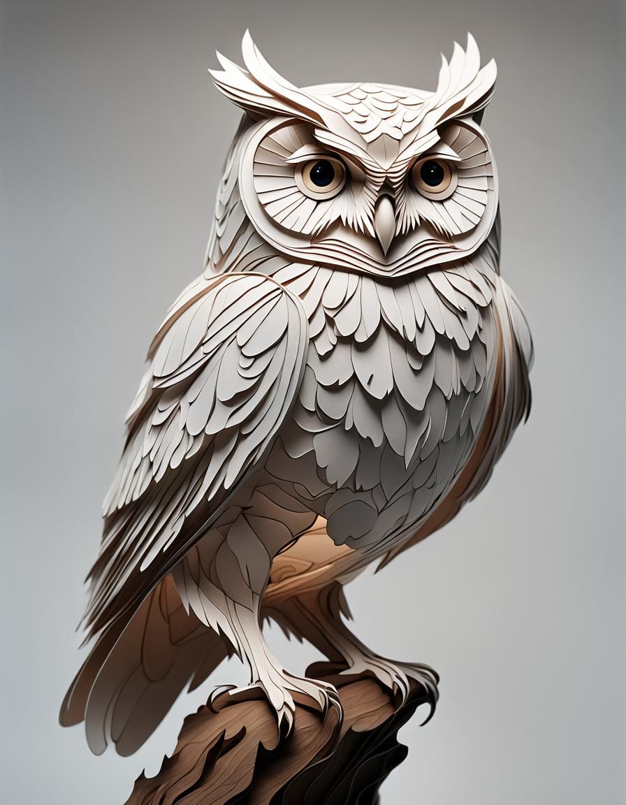 translucent owl - AI Generated Artwork - NightCafe Creator