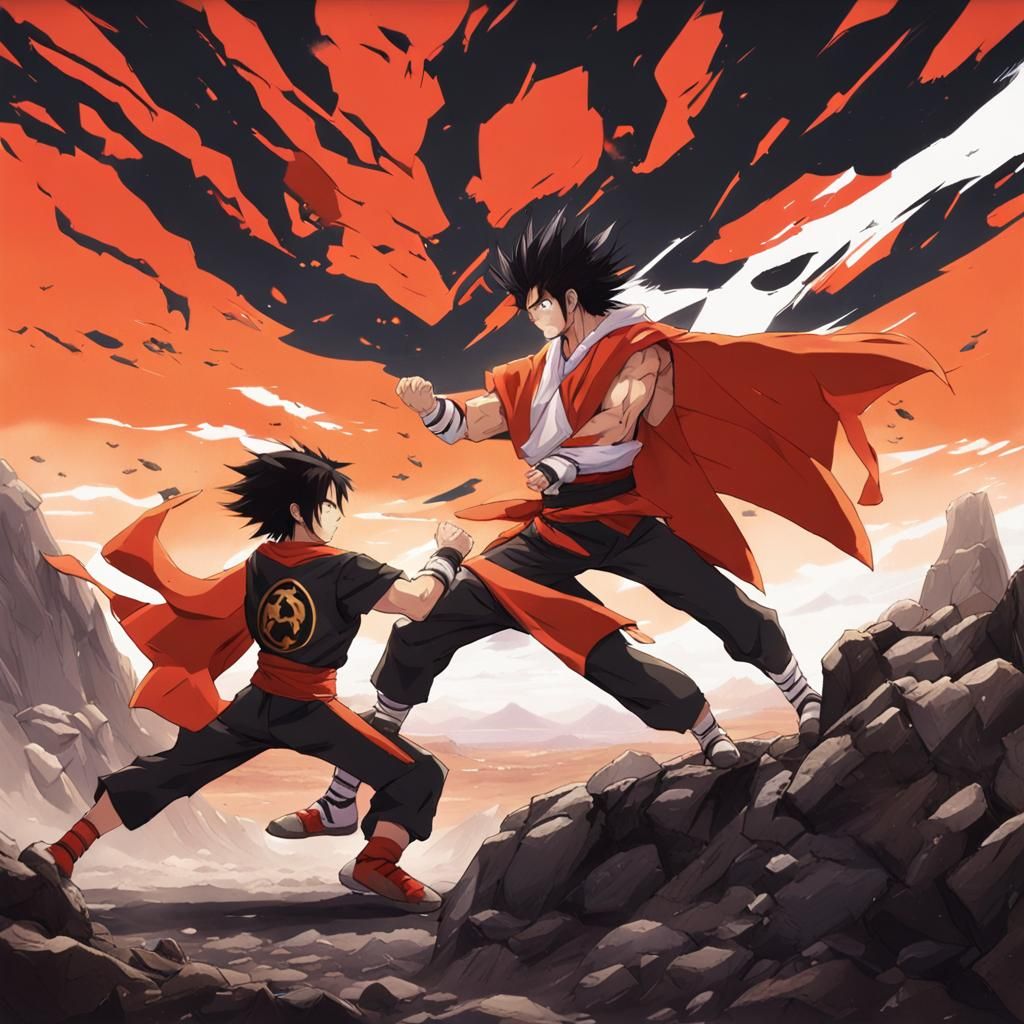 Anime Showdown. - AI Generated Artwork - NightCafe Creator