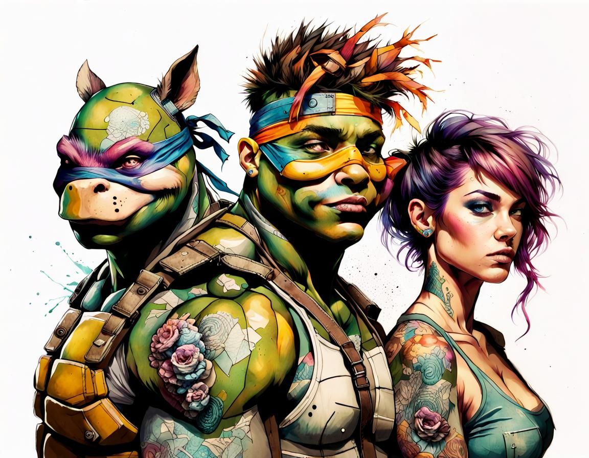 Not Rocksteady or Bebop or April O’Neil - AI Generated Artwork ...