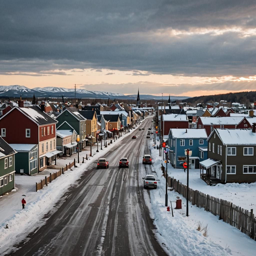 Life in a northern town - AI Generated Artwork - NightCafe Creator