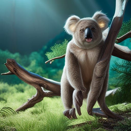 Grace as a real-life koala bear - AI Generated Artwork - NightCafe Creator