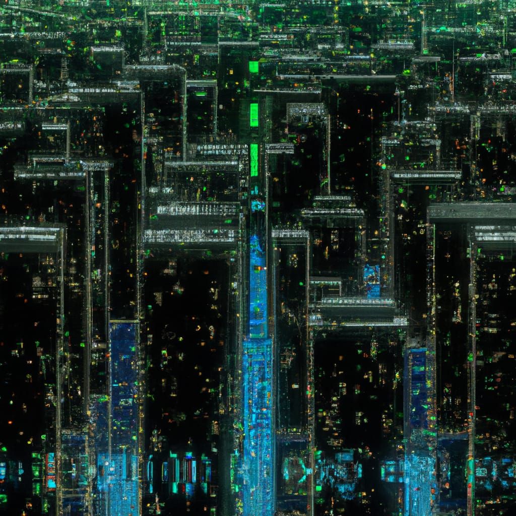 BINARY-CITY 808 - AI Generated Artwork - NightCafe Creator