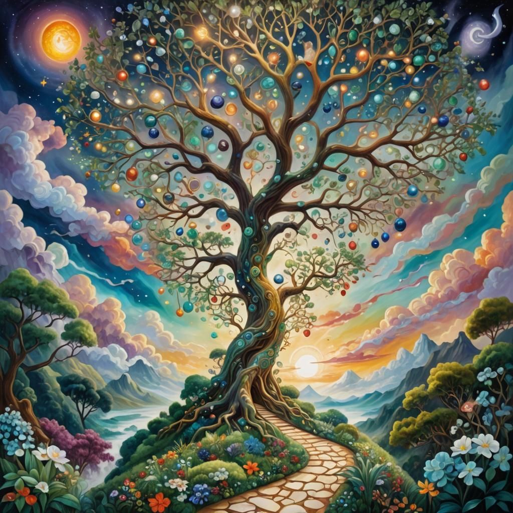 Path leading up to the Tree Of Life - AI Generated Artwork - NightCafe ...