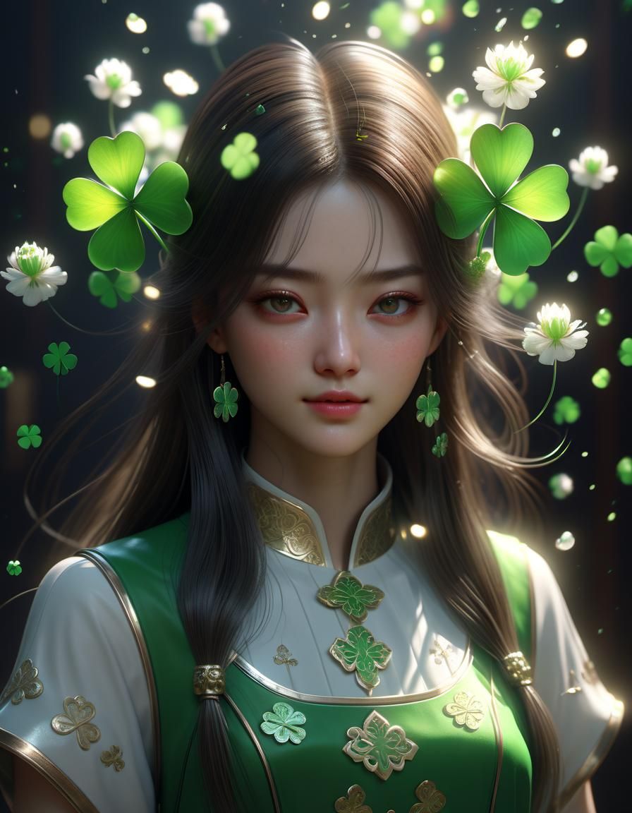 Luck Clover - AI Generated Artwork - NightCafe Creator