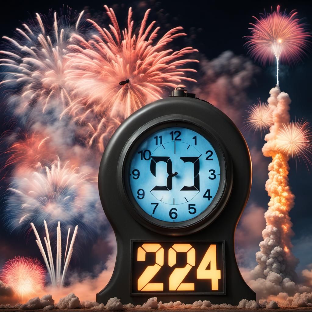 Countdown to Midnight doomsday clock. - AI Generated Artwork ...