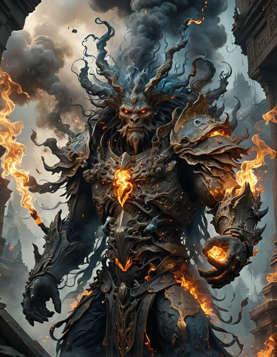 Smoke titan - AI Generated Artwork - NightCafe Creator