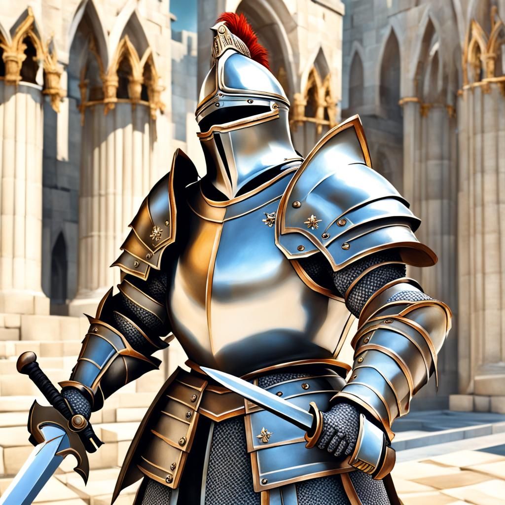 a proud knight in armor of the holy empire - AI Generated Artwork ...