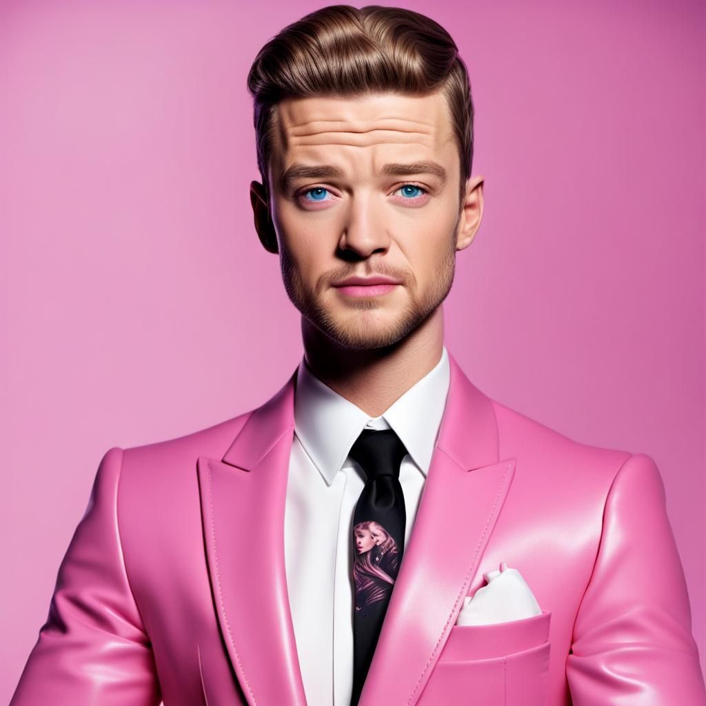 Justin Timberlake as Barbie Ken - AI Generated Artwork - NightCafe Creator