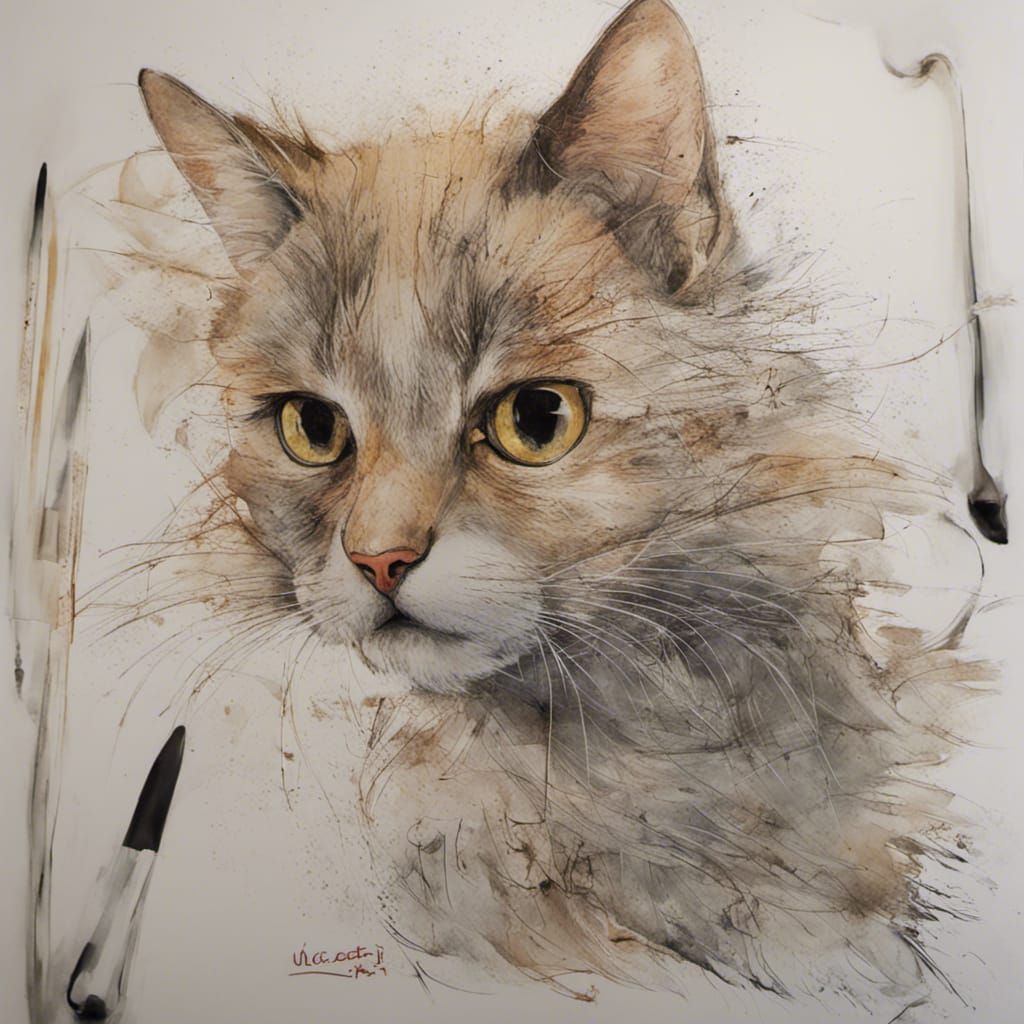 ritratto di gatto - AI Generated Artwork - NightCafe Creator