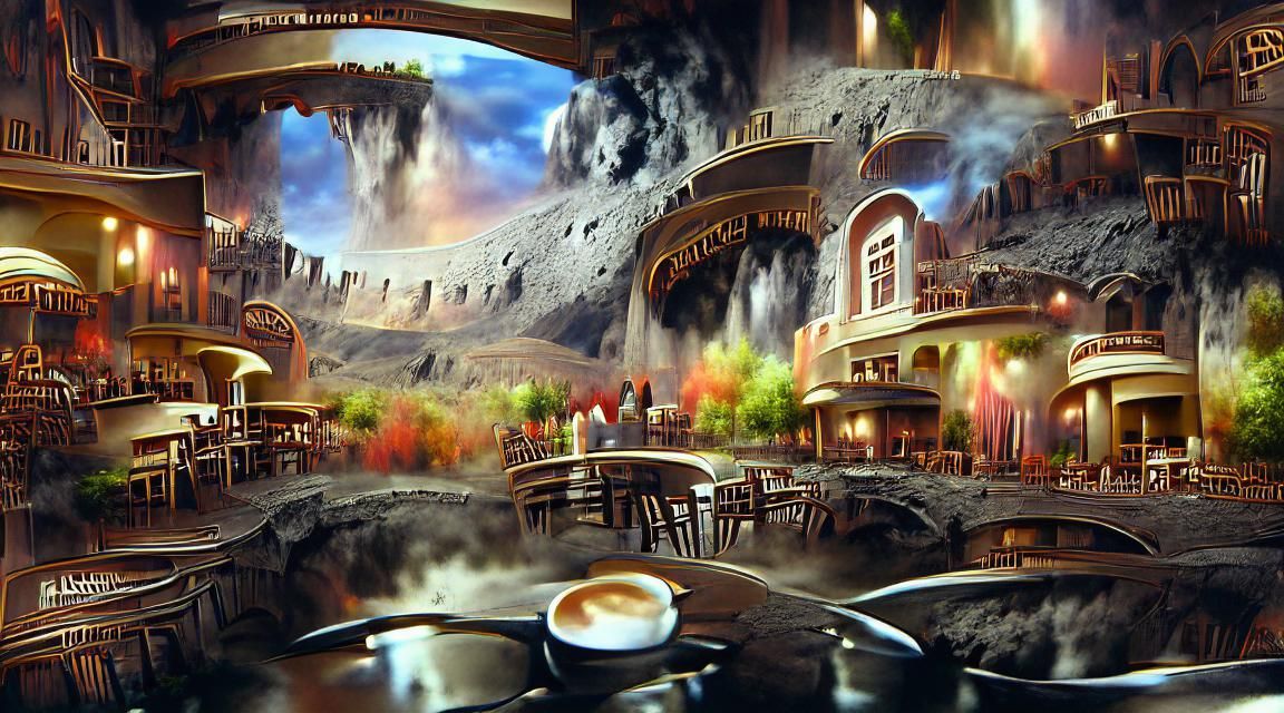 Crater Magic Cafe - AI Generated Artwork - NightCafe Creator