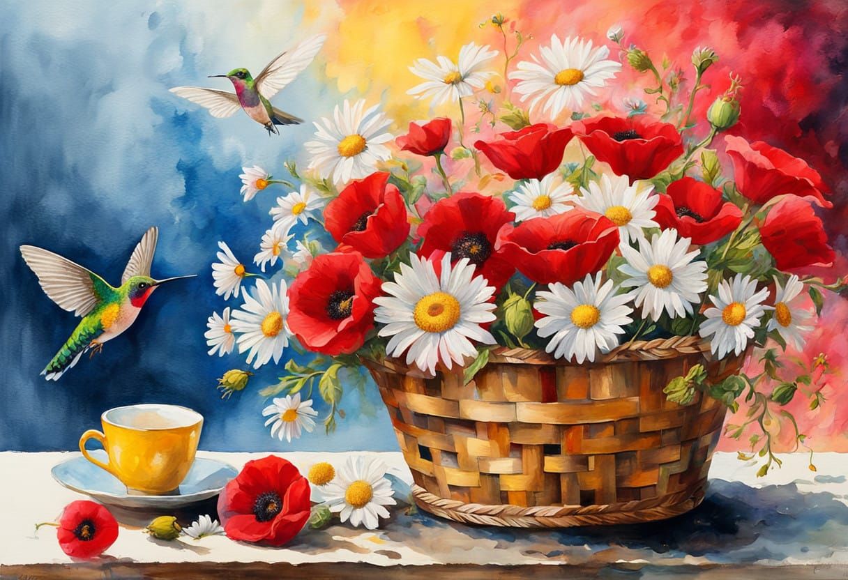 Flowers for the NightCafe community.