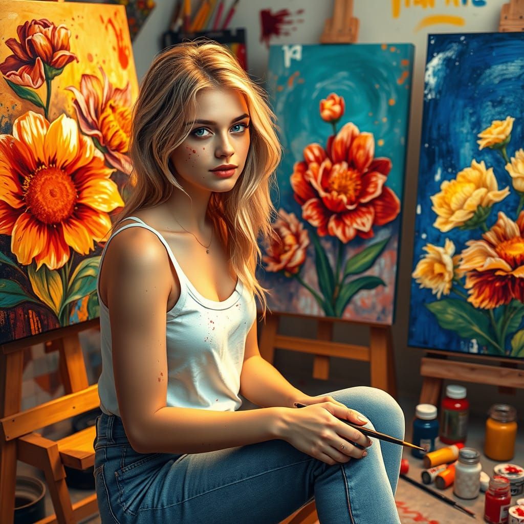 I like to paint flowers - I like to paint flowers