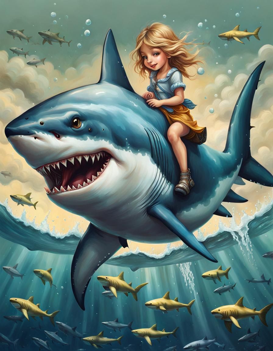 They told her not to ride a shark. "You'll die.", "It's not possible.", they said. She rode a ...
