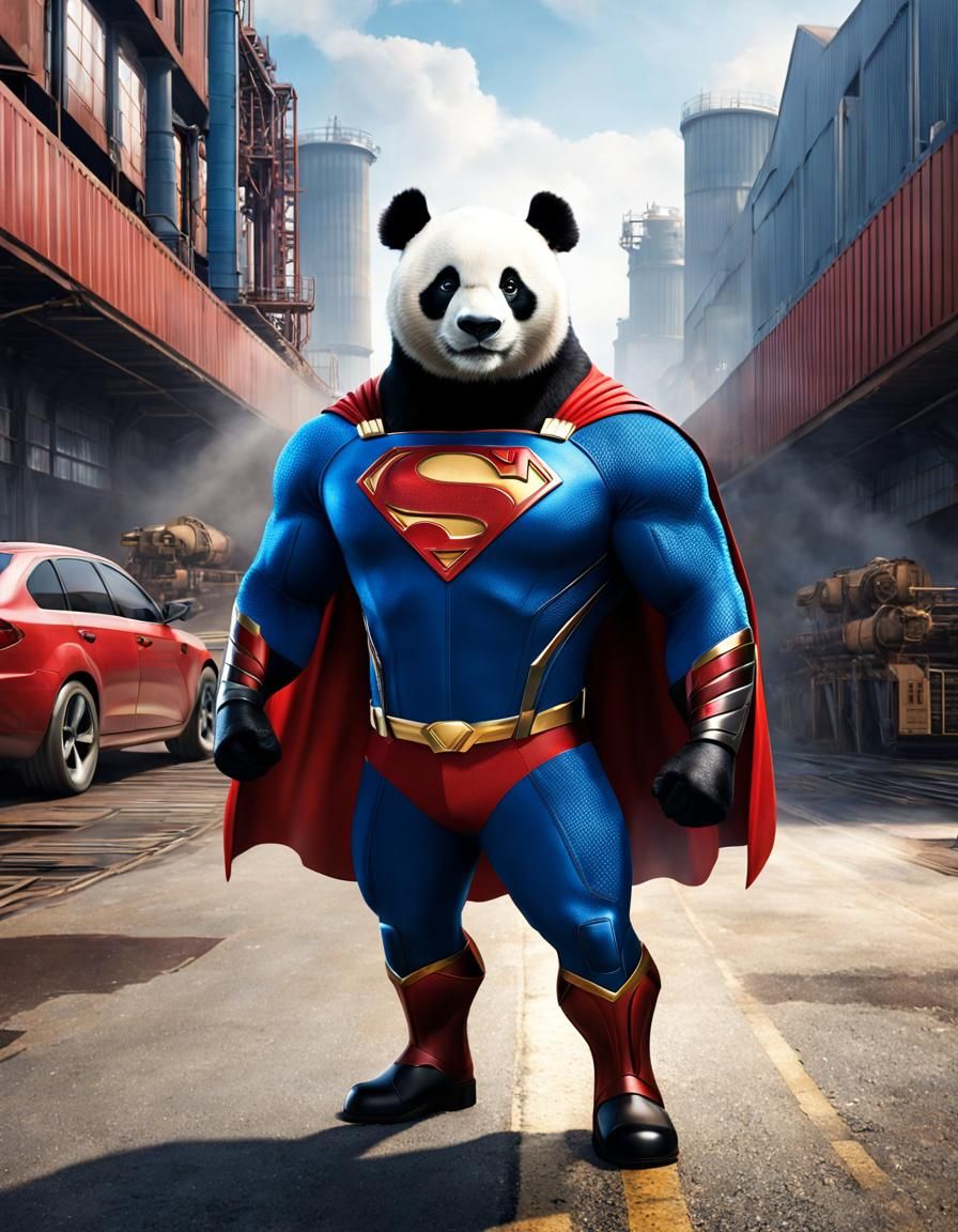 Super Panda - AI Generated Artwork - NightCafe Creator