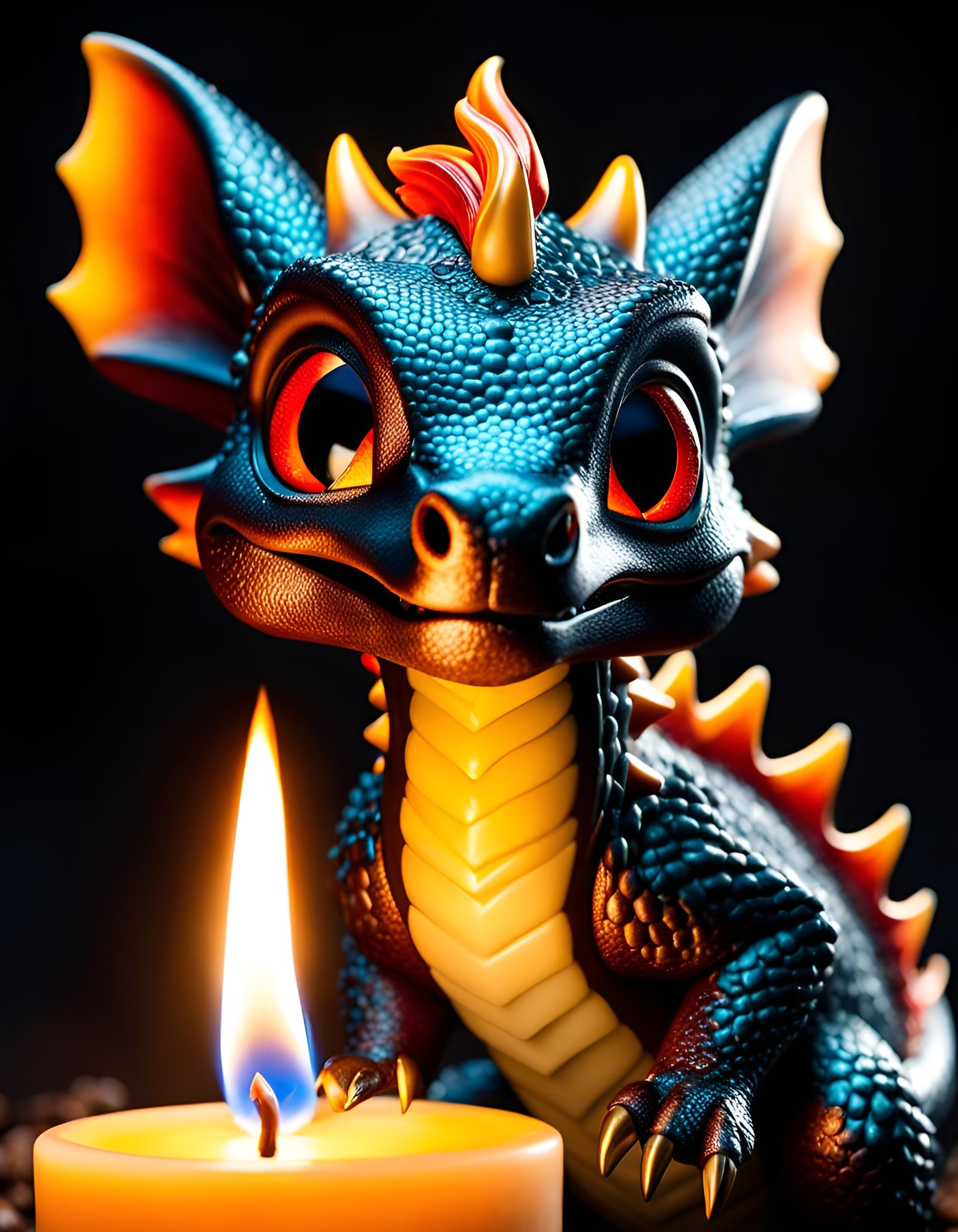 Tiny dragon helper - AI Generated Artwork - NightCafe Creator