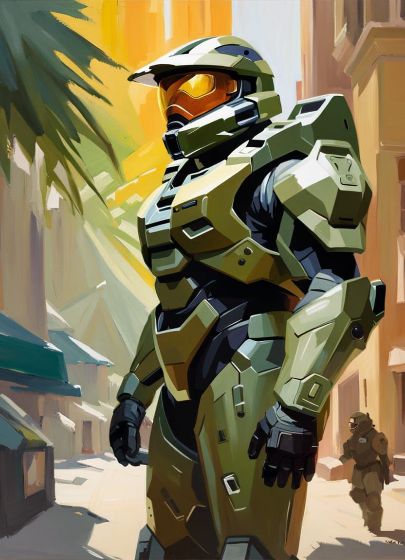 Master Chief from Halo as an Overwatch character. - AI Generated ...