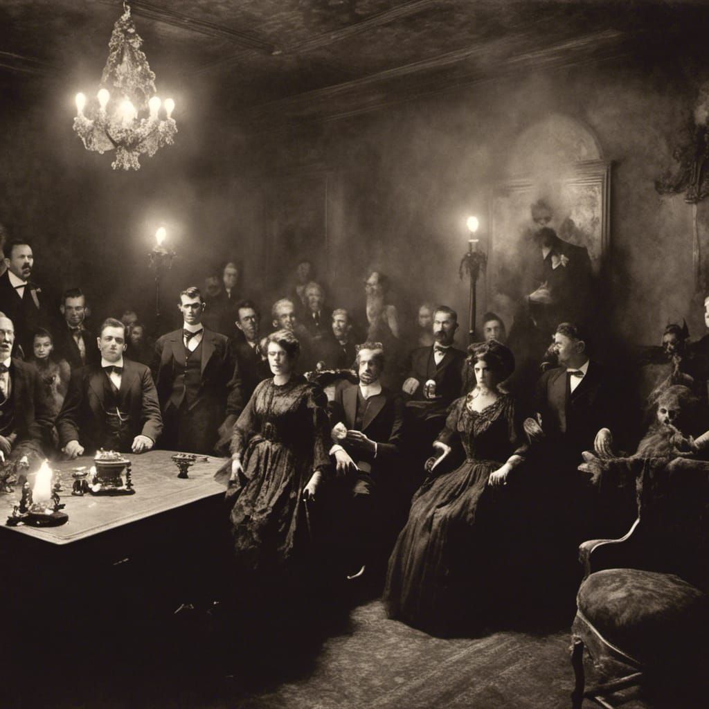 cursed seance CCTV footage of demons in a dark room, ghost lights ...