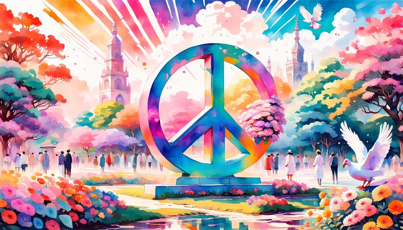 Colorful Peace - AI Generated Artwork - NightCafe Creator