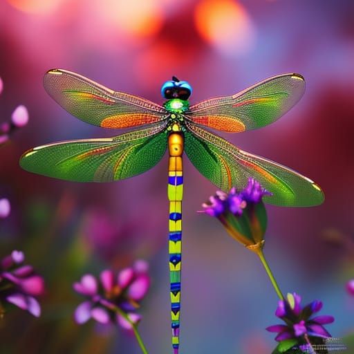 friendly dragonfly - AI Generated Artwork - NightCafe Creator