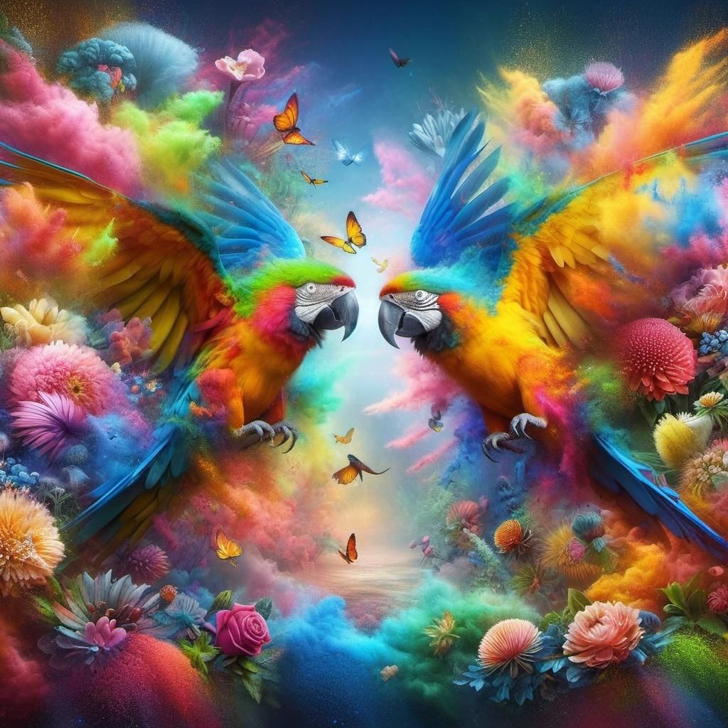 To put light and color in your lifes ! - AI Generated Artwork ...