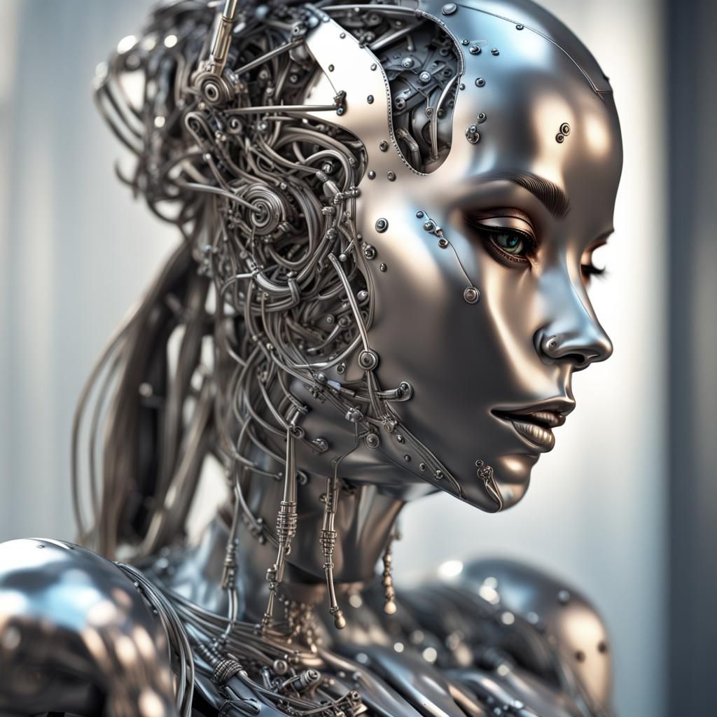 Metal Beauty - AI Generated Artwork - NightCafe Creator