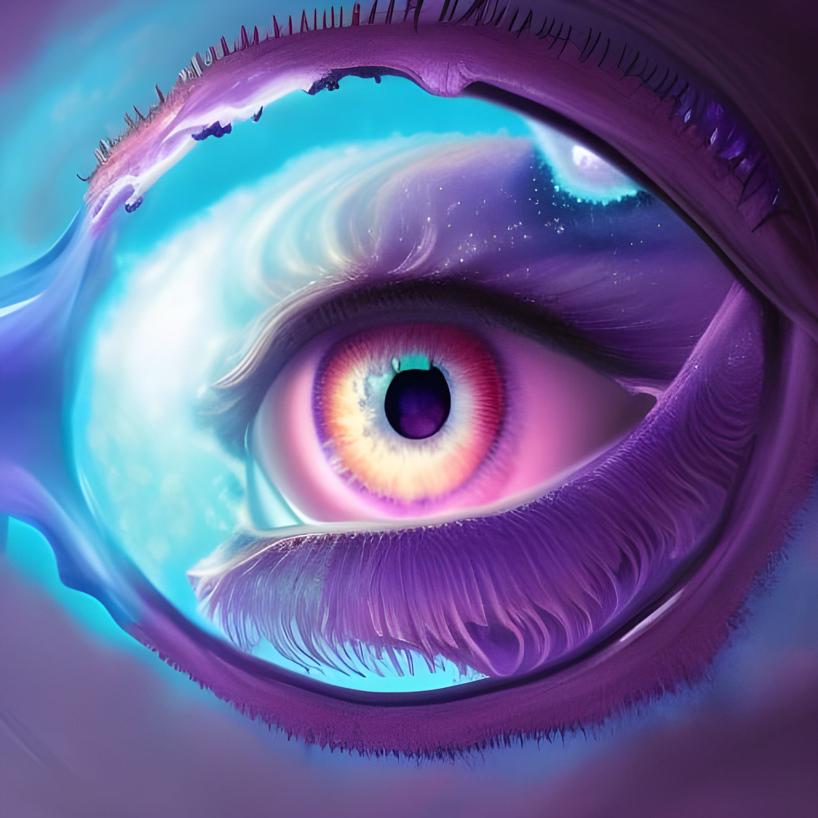 Beautiful Mystical Eye - AI Generated Artwork - NightCafe Creator
