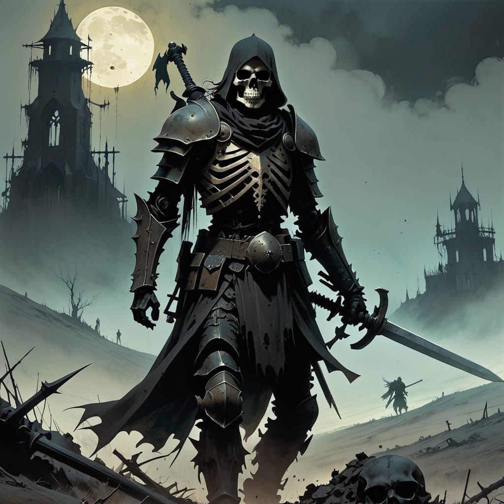 armies of Skeletons fighting - Skeletal Warriors Clash in D...