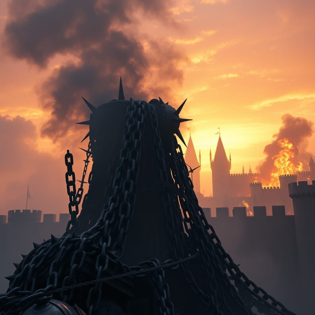 Infernal Chains - Medieval Siege Engine Unleashes Razor-Shar...