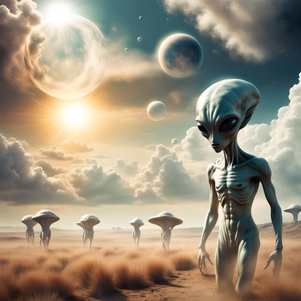 An alien world - AI Generated Artwork - NightCafe Creator