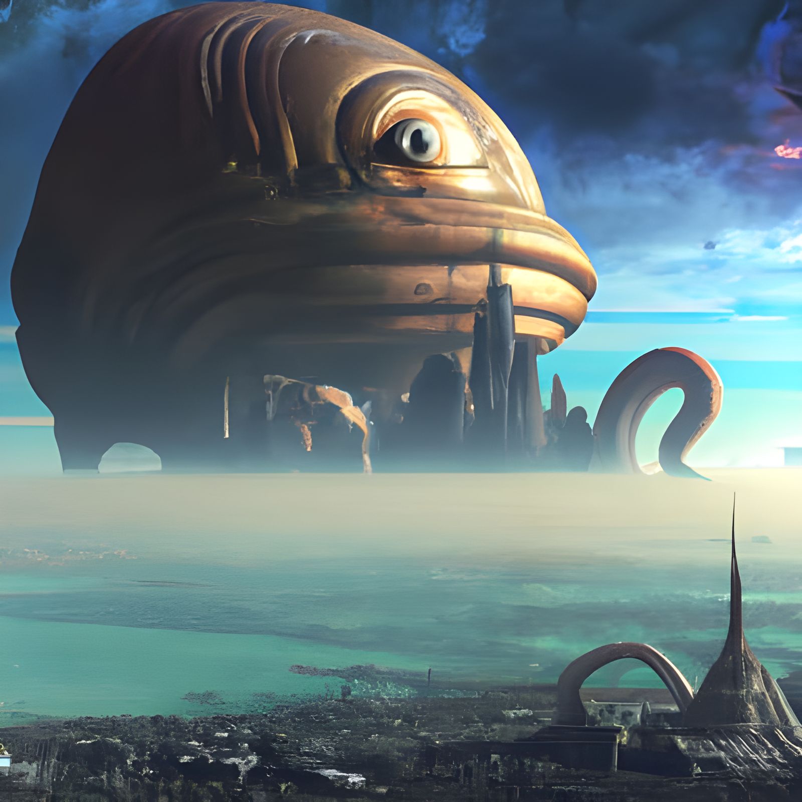 Our Alien Overlord - AI Generated Artwork - NightCafe Creator