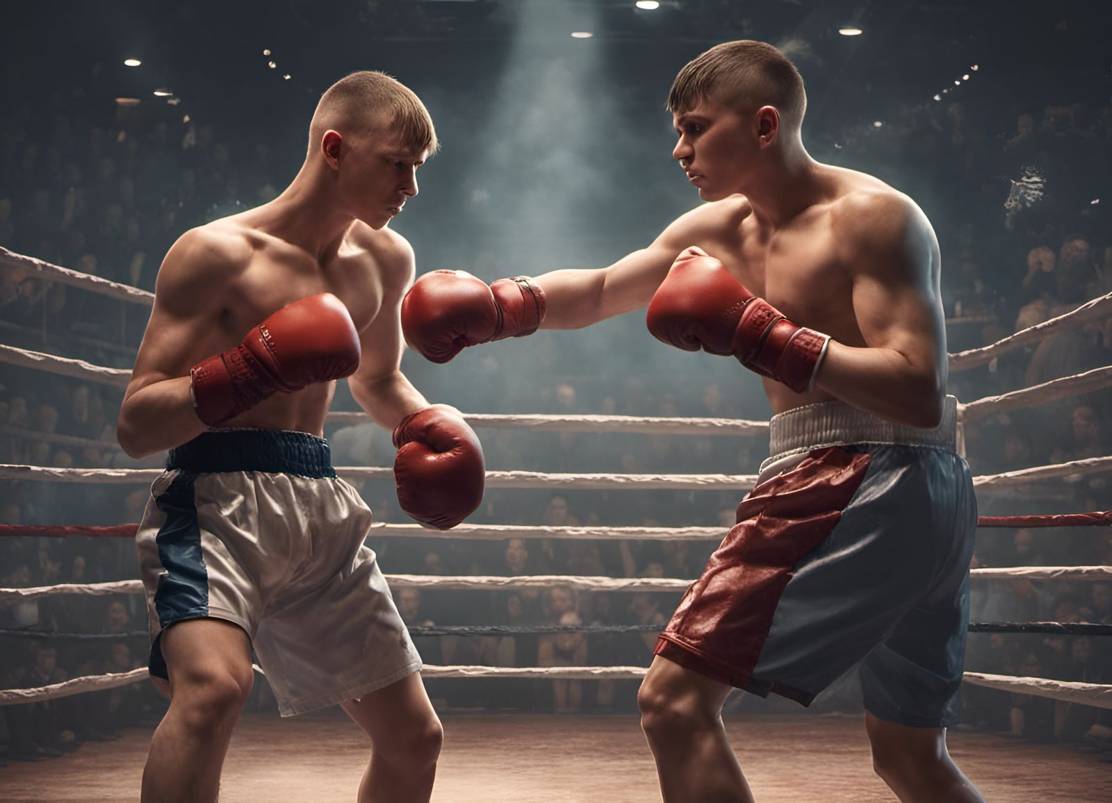 boxing match - AI Generated Artwork - NightCafe Creator