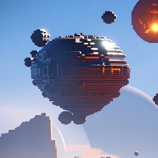 pixeled solar system 8-bit pixel art - AI Generated Artwork - NightCafe ...