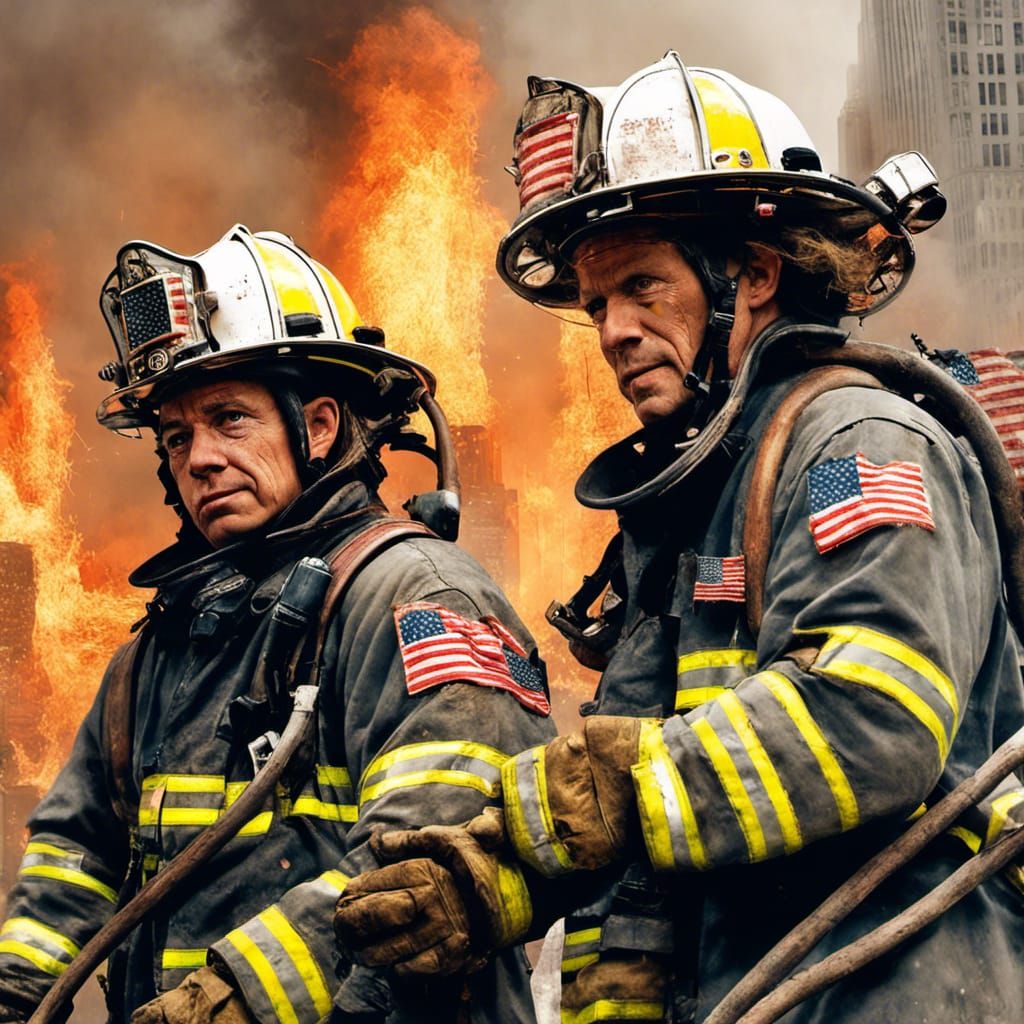 Firefighters ~ Heroes - AI Generated Artwork - NightCafe Creator