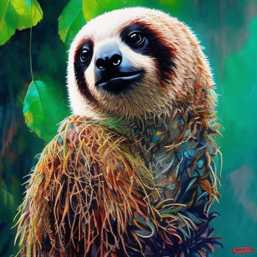 Sloth - AI Generated Artwork - NightCafe Creator