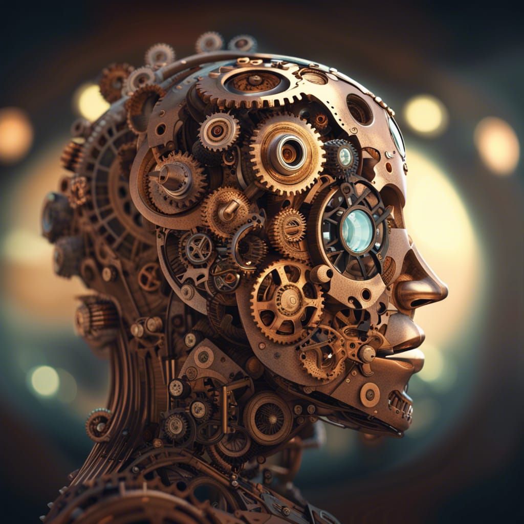 Gear Head 2 - AI Generated Artwork - NightCafe Creator