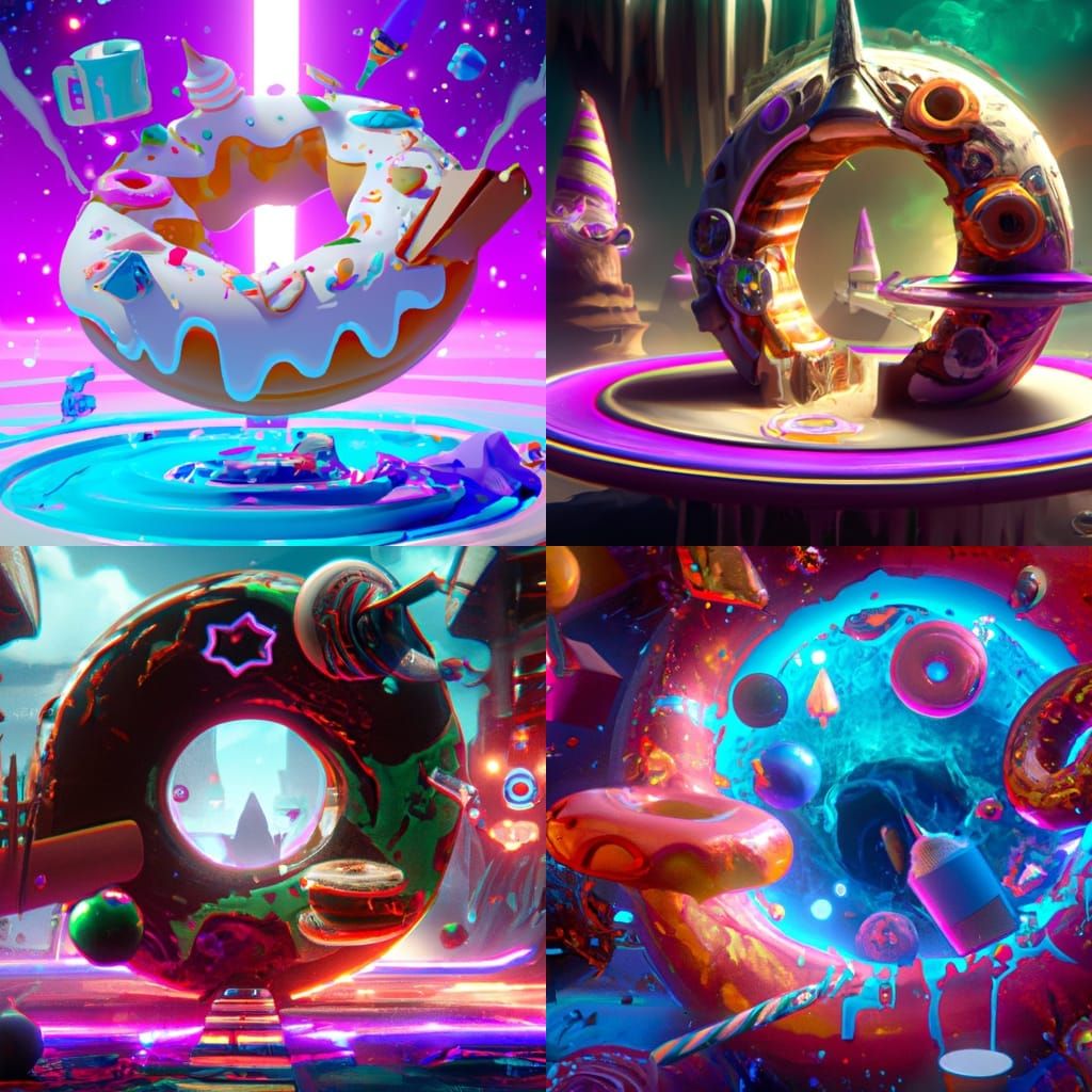 Donut Portals - AI Generated Artwork - NightCafe Creator
