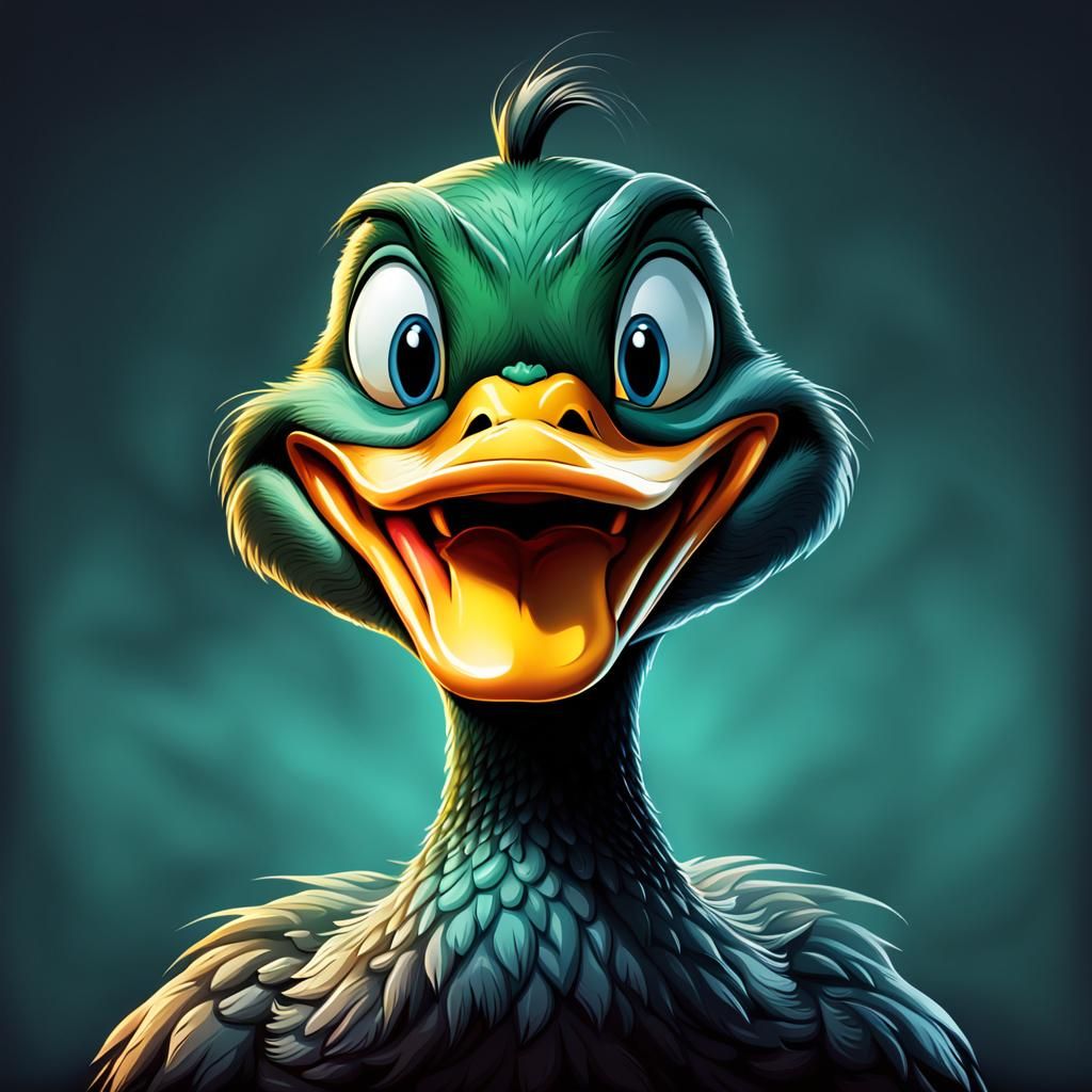 a Funny But Evil Duck - AI Generated Artwork - NightCafe Creator