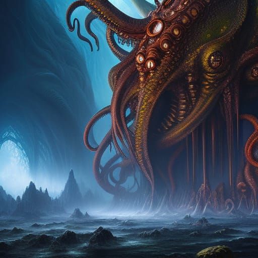 Cthulhu Domain - AI Generated Artwork - NightCafe Creator