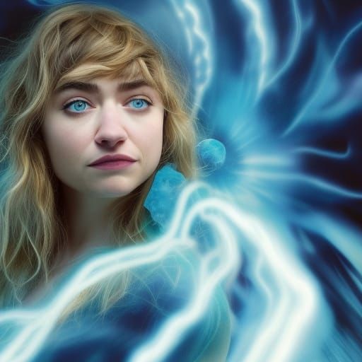 Imogen Poots. She walks into a personnel transport surrounded by the ...