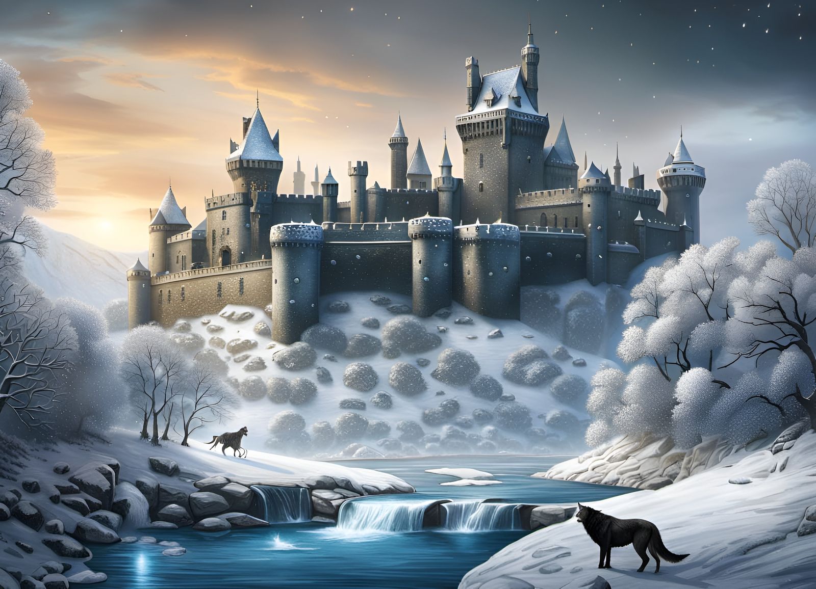 Winter is coming 01 - AI Generated Artwork - NightCafe Creator