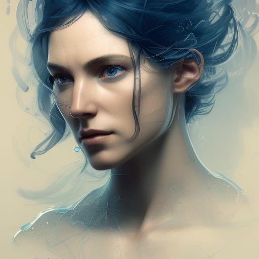 Blueprint girl - AI Generated Artwork - NightCafe Creator