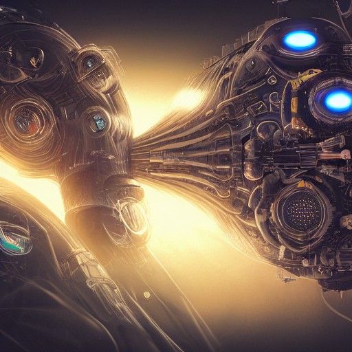 Cybernetic collective soul interface - AI Generated Artwork - NightCafe Creator