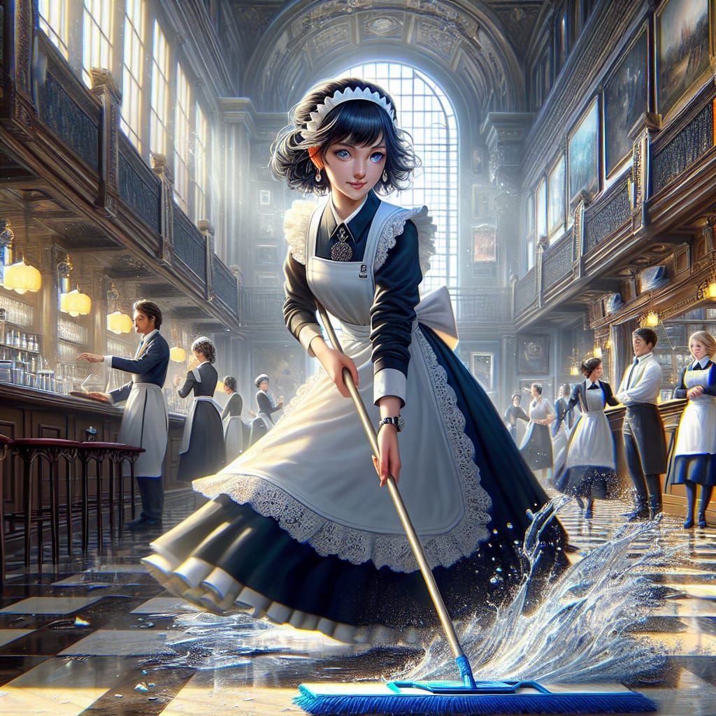 Hanaukyo Maid Team - AI Generated Artwork - NightCafe Creator