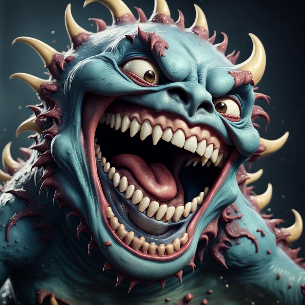 Laughing monster - AI Generated Artwork - NightCafe Creator