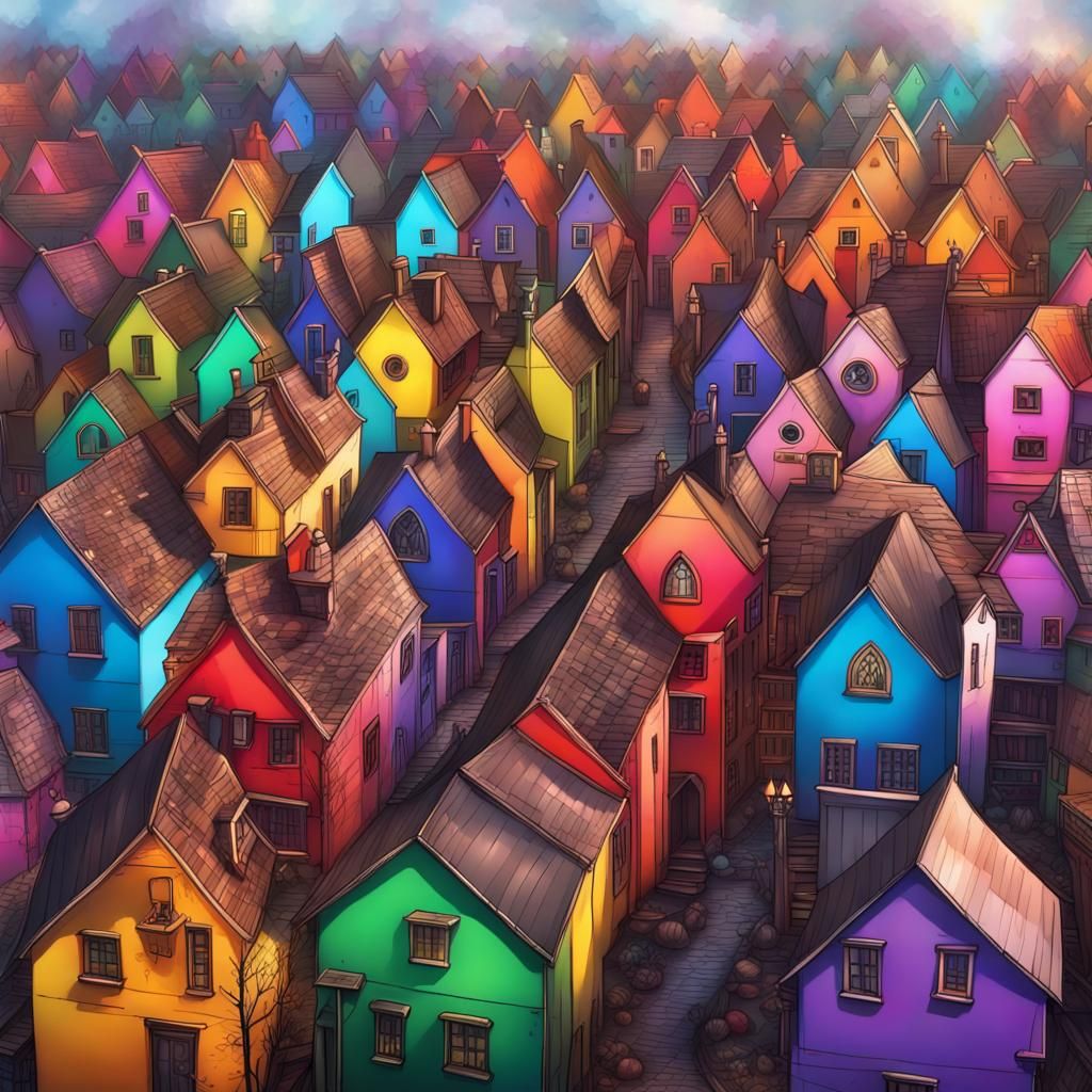 village - AI Generated Artwork - NightCafe Creator