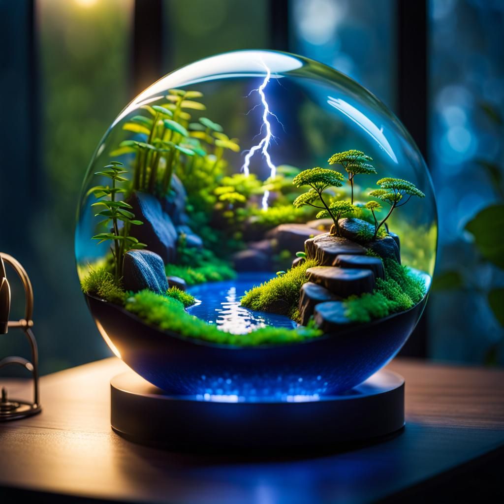 Self sustainable miniature ecosystem - AI Generated Artwork - NightCafe ...