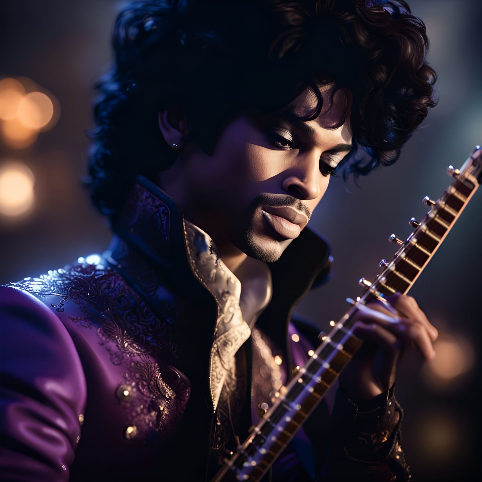 Prince the Musician - AI Generated Artwork - NightCafe Creator